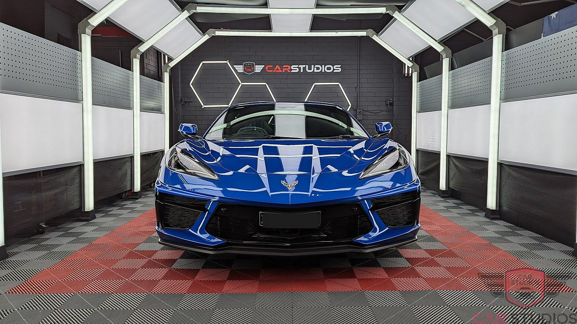 Chevrolet Corvette C8 in Elkhart Lake Blue – Car Studios